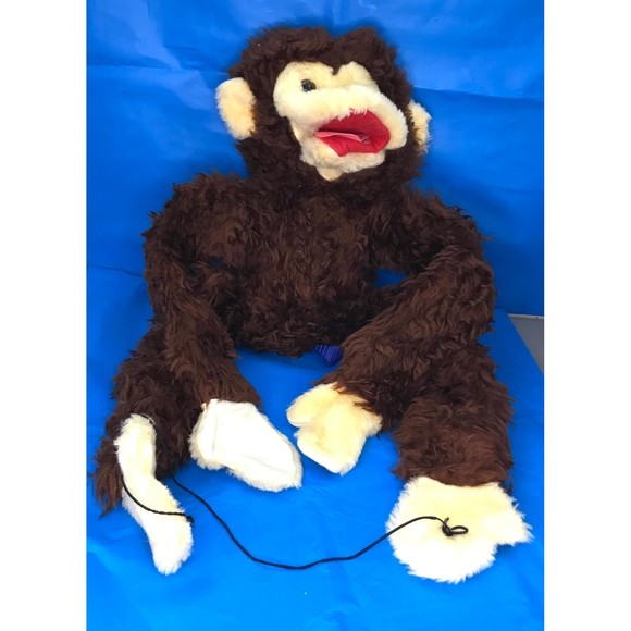 Toys | Rare Vintage 198 Monkey Full Body Plush Hand Puppet 28 Animal ...